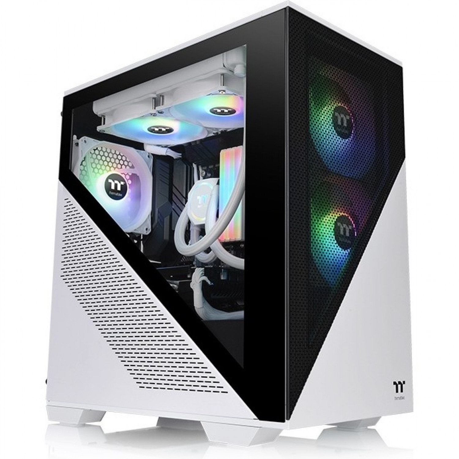 THERMALTAKE Divider 170 TG Snow ARGB Micro Chassis CA-1S4-00S6WN-00 ...