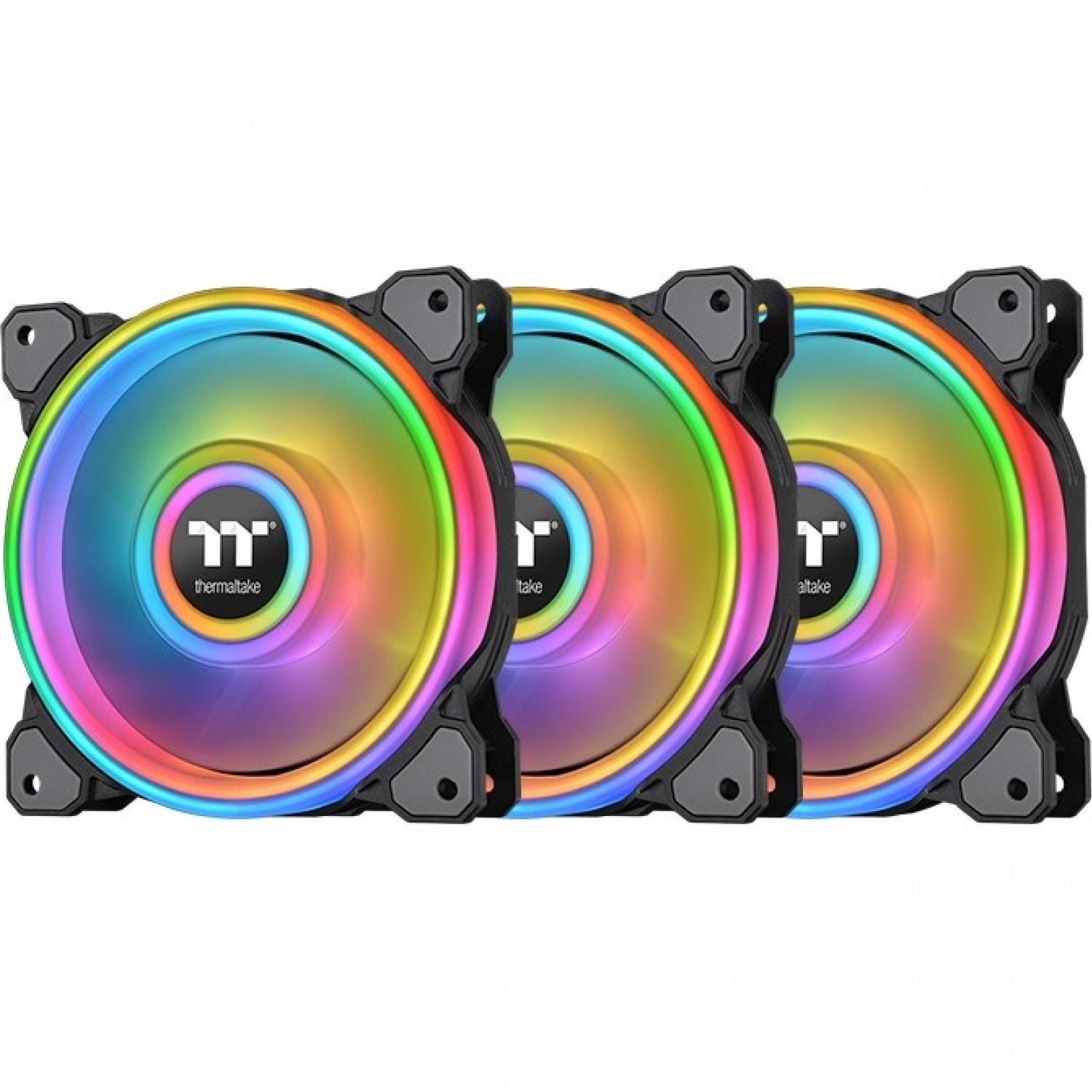 THERMALTAKE Riing Quad 12 RGB Radiator Fan TT Premium Edition 3 Fan ...